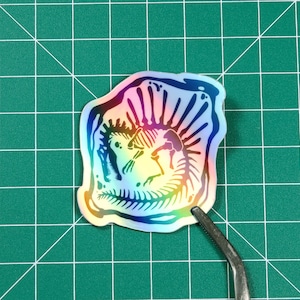 Holo Spinosaurus Skeleton Sticker - Handmade - Vinyl - Etsy