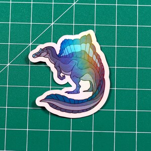 Spinosaurus Sticker - 4 Variants - Handmade - Vinyl - Shiny Sparkle - Etsy