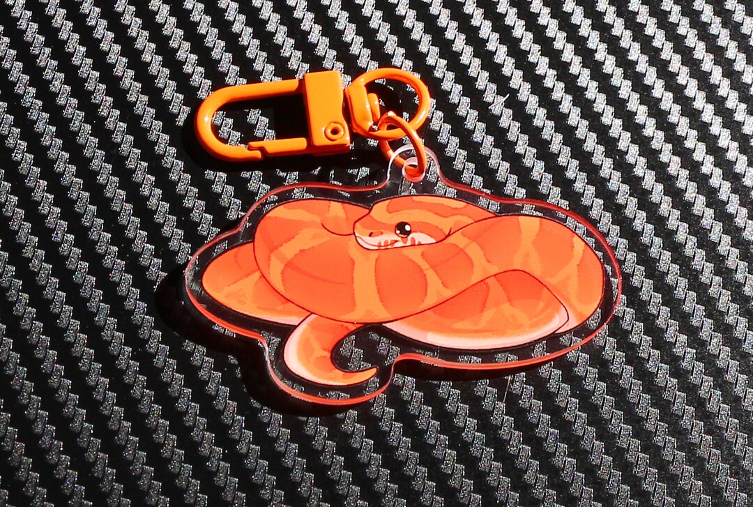 Corn Snake - Acyrlic Keychain - Reptile - Etsy
