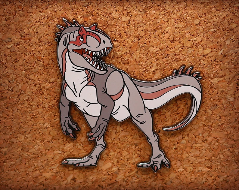 Allosaurus Albino - Metal Pin - Dinosaur - Etsy Canada