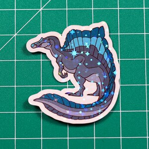 Spinosaurus Sticker - 4 Variants - Handmade - Vinyl - Shiny Sparkle - Etsy