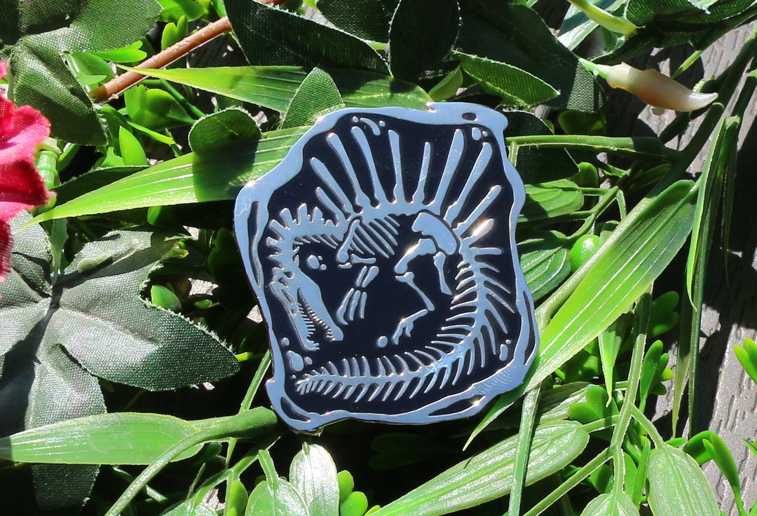 Spinosaurus Skeleton Metal Pin Dinosaur - Etsy