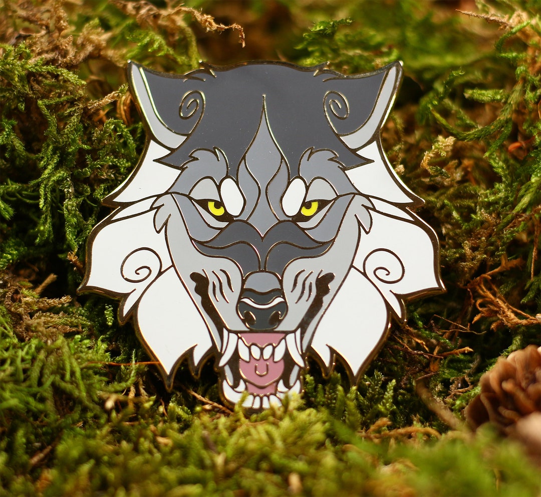 Fenrir Pin - Hard Enamel Pin - Metal - Wolf - Nordic - Etsy