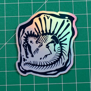 Holo Spinosaurus Skeleton Sticker Handmade Vinyl - Etsy