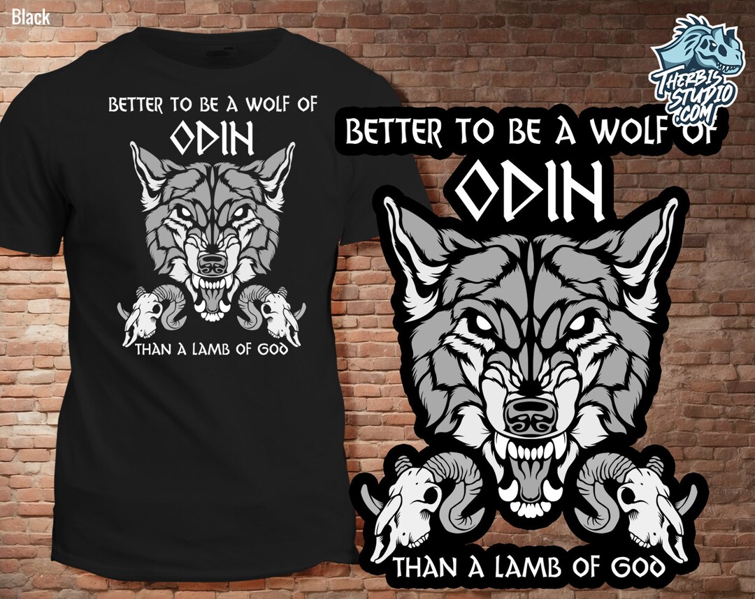 Odin's Wolf T-shirt: Nordic Celtic Design - Etsy