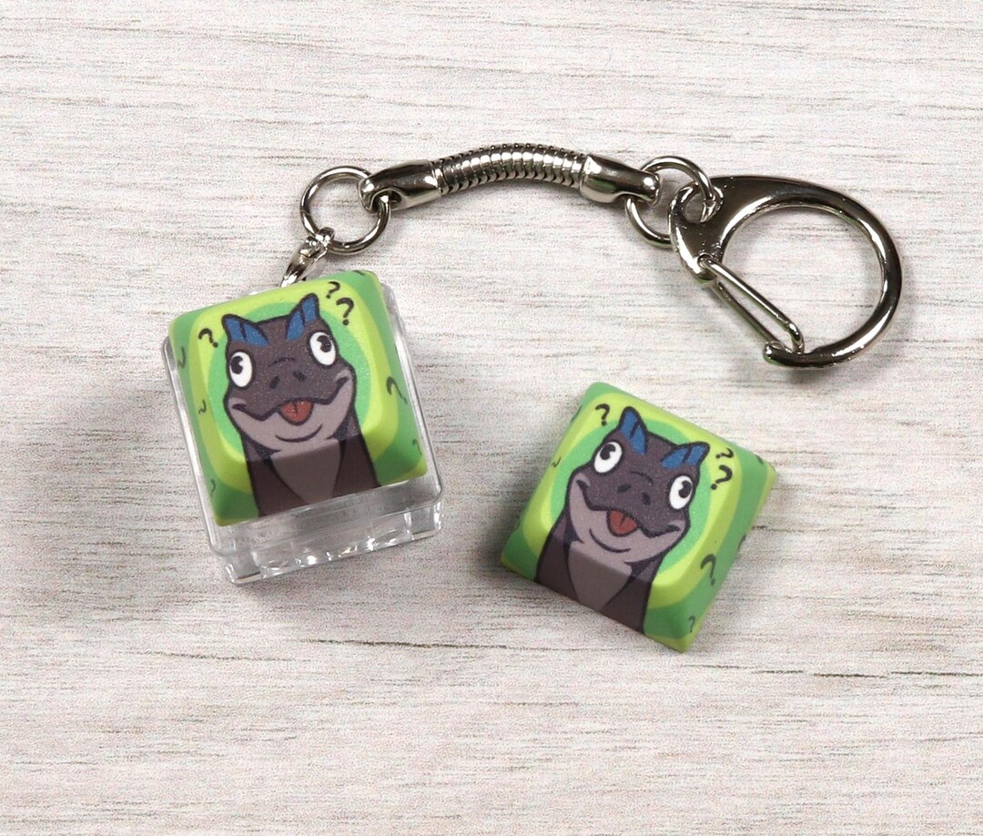 Dinosaur Keycap - Derpy Dinosaur - Clicky Keychain - Fidget Toy - Etsy