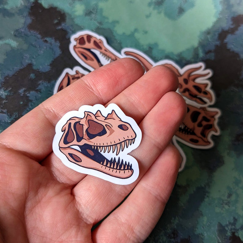 Dinosaur Skulls Stickers - Etsy