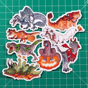 Halloween Triceratops - Dinosaur Sticker - Etsy