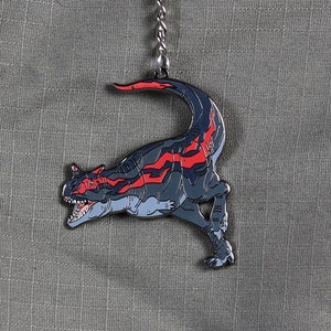 Carnotaurus I Hard Enamel Keychain I Metal I Dinosaur Keychain - Etsy