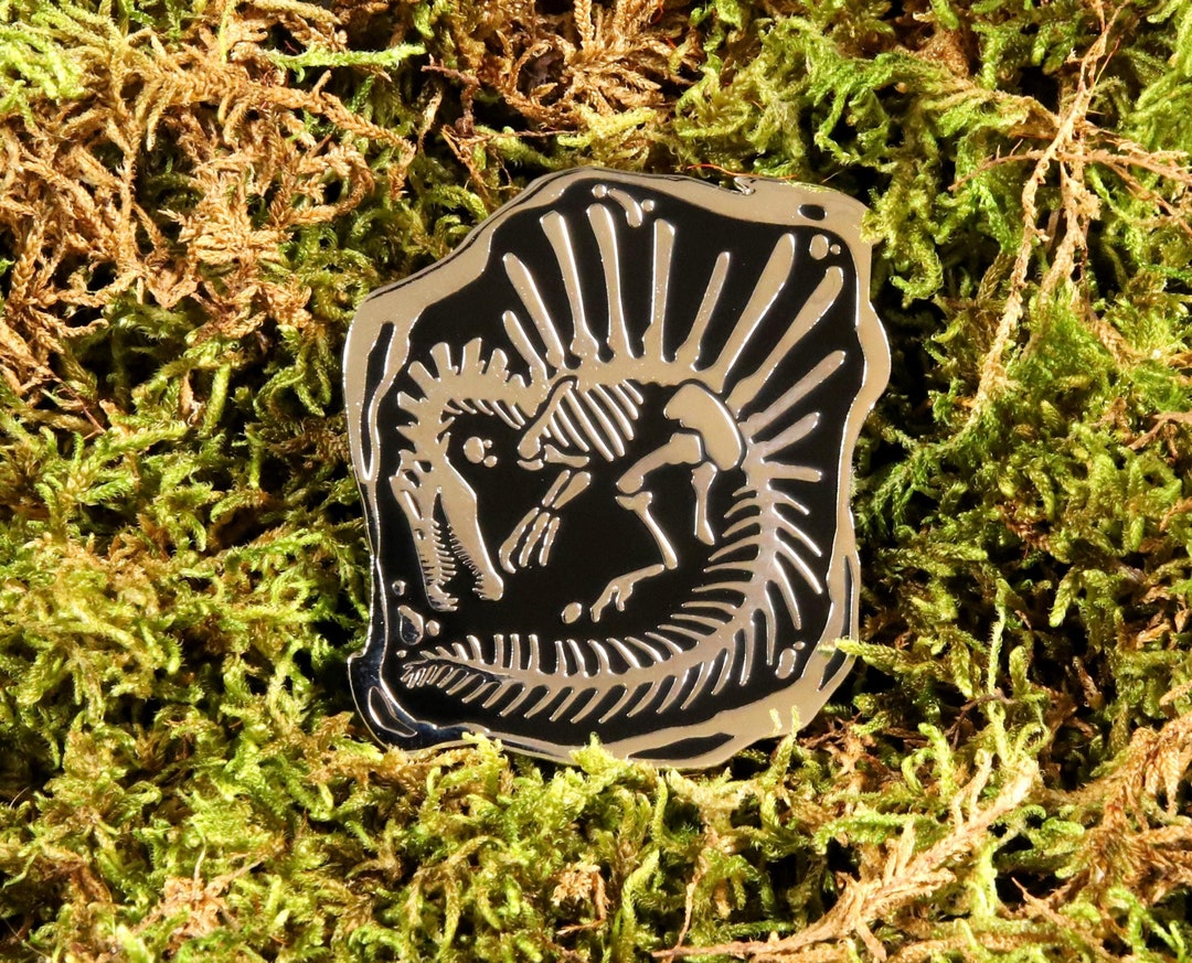 Spinosaurus Skeleton Metal Pin - Dinosaur - Etsy