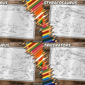 Dinosaur Coloring Book - Draw and Learn - Physical Book - Accurate ...