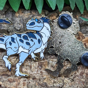 Yutyrannus Metal Pin - Dinosaur - Etsy