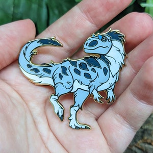 Yutyrannus Metal Pin - Dinosaur - Etsy