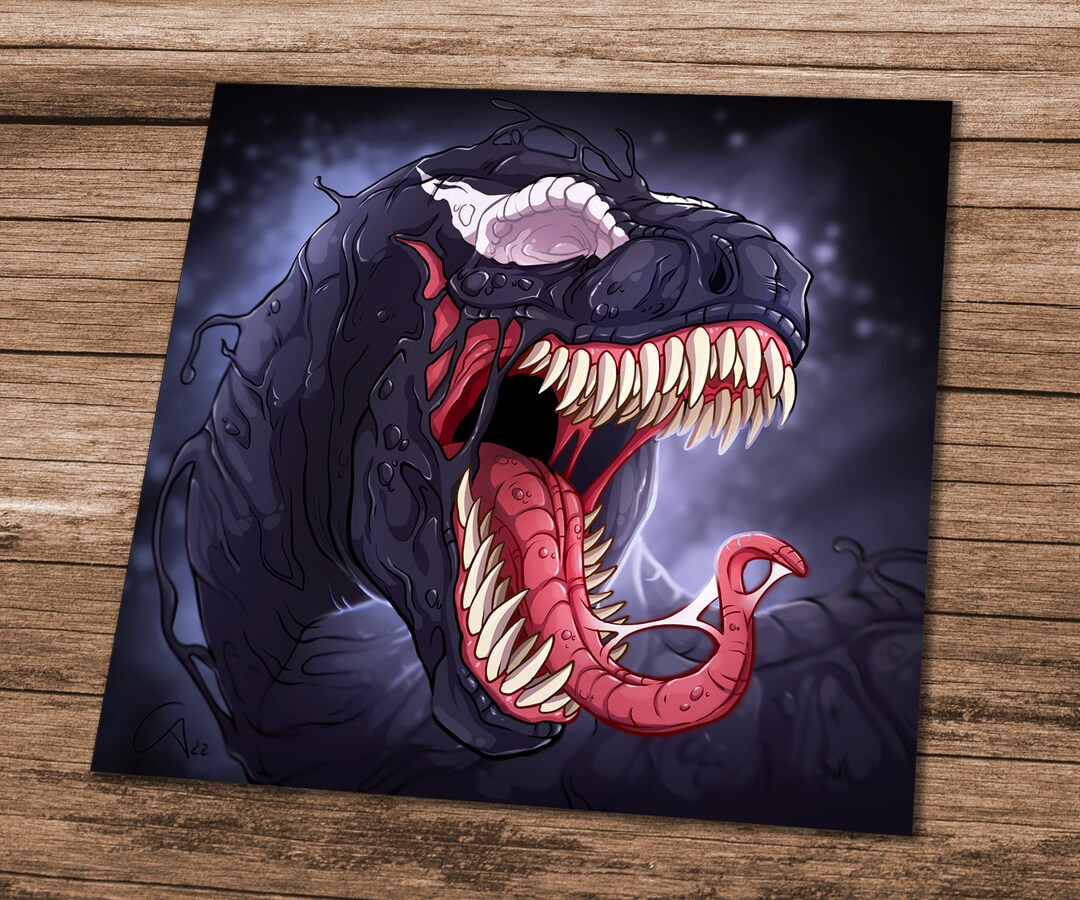 Square Art Print - Venom Rex - Etsy