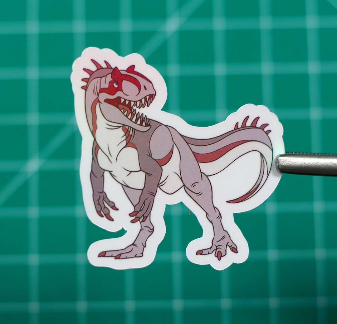 Allosaurus Sticker Albino Holo - Etsy