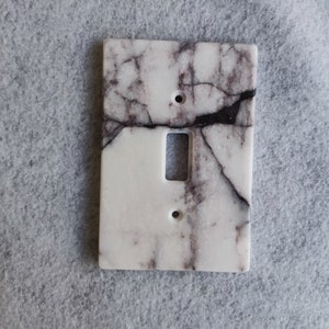 LILAC Marble Switch Plate Light Switch Plate Single Toggle - Etsy