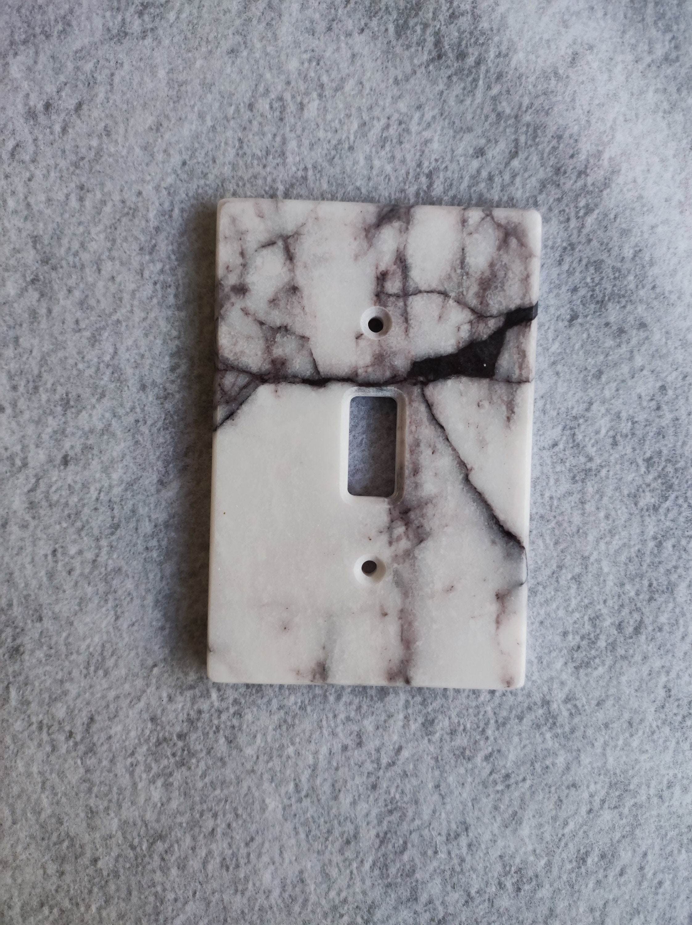 LILAC Marble Switch Plate Light Switch Plate Single Toggle - Etsy