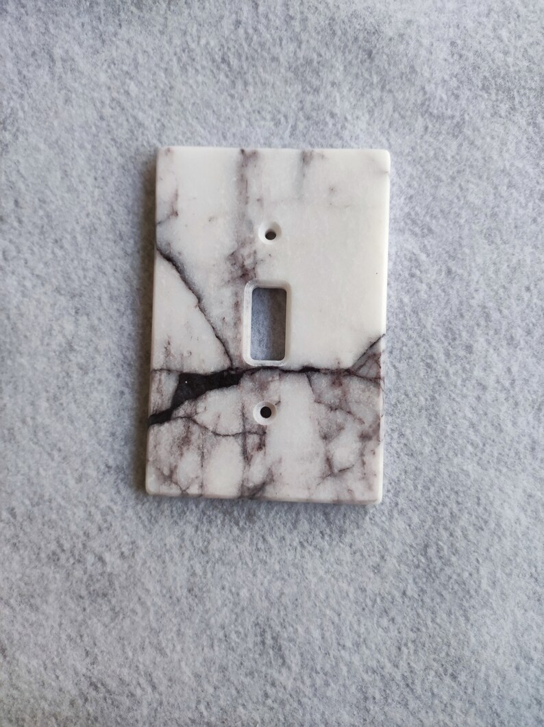 LILAC Marble Switch Plate Light Switch Plate Single Toggle - Etsy