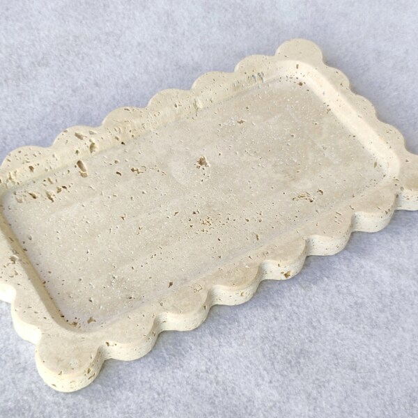 Travertine Serving Tray - Etsy