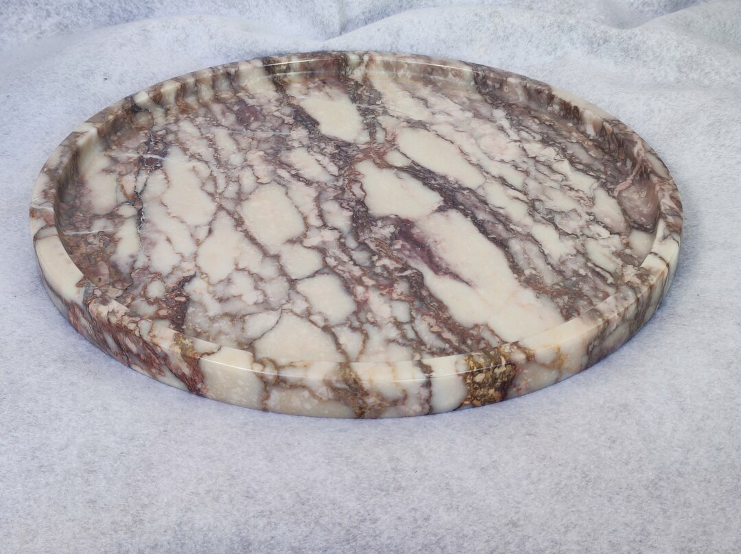 VIOLA MARBLE Circular Tray 30cm. - Etsy