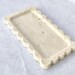 TRAVERTINE long Tray 40cm.x25cm.x2cm Scalloped Rectangle ST3 Design - Etsy