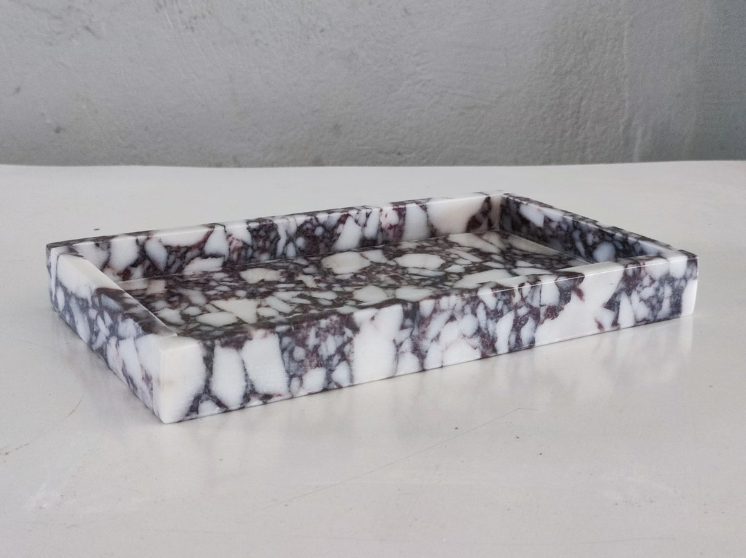 VIOLA Marble Rectangle Tray - Etsy