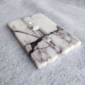 LILAC Marble Switch Plate Light Switch Plate Single Toggle - Etsy