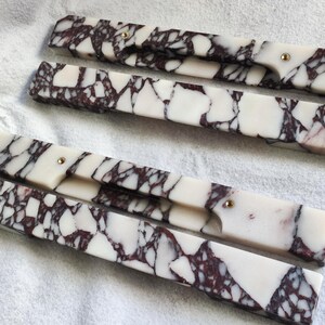 Viola Marble Drawer Handle: Rectangular Cabinet Door Pull (32cm) - Etsy