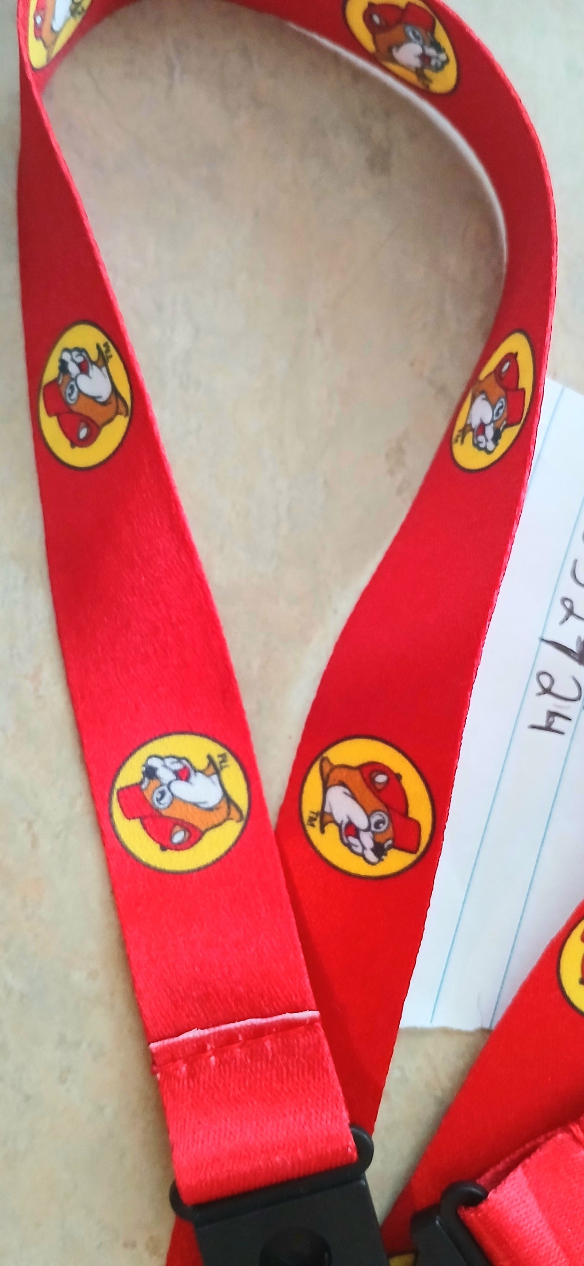 Buc-ee's Red Snap Lanyard - Etsy