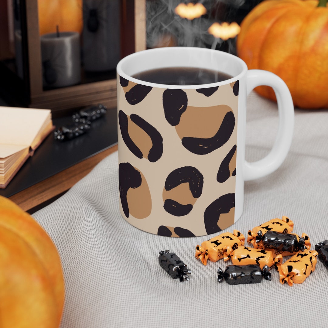 11oz. Cheetah Print Mug - Etsy