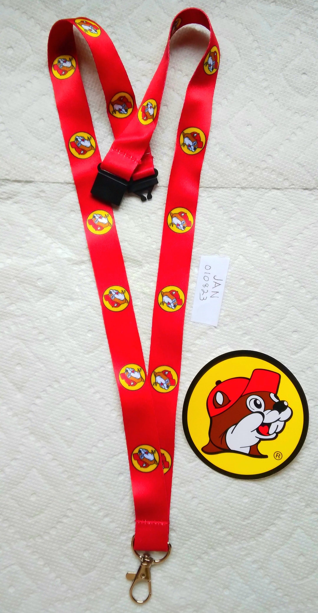 Buc-ee's Red Snap Lanyard - Etsy