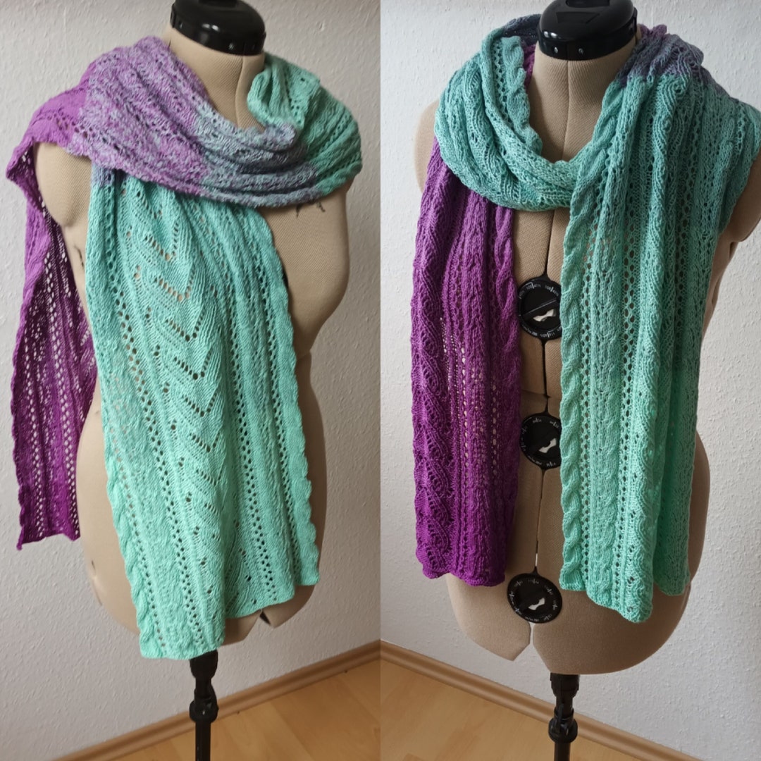 PDF Only in German - Knitting Pattern for the Scarf "sophia" - PDF Only ...