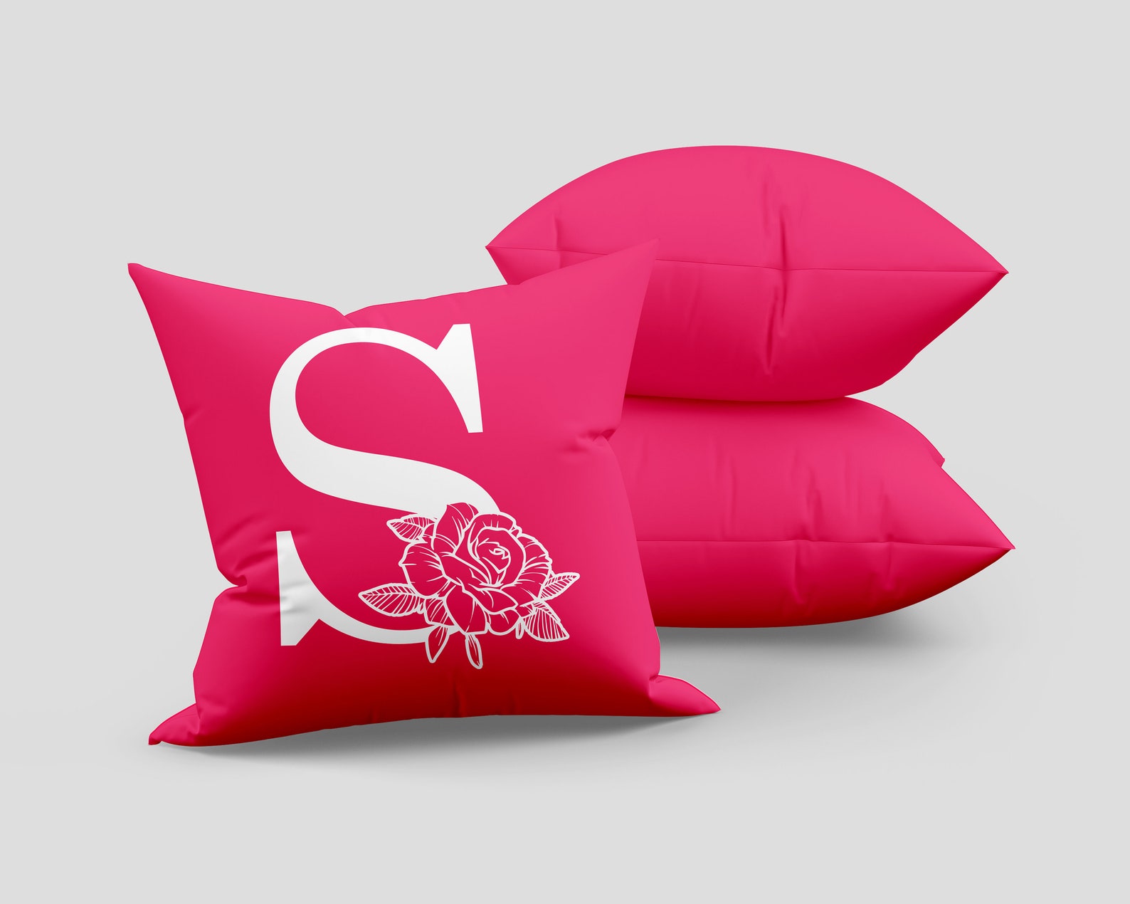 Monogram Flower Alphabet Rose Floral Alphabet SVG Floral Letters SVG ...