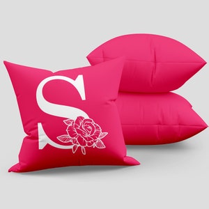 Monogram Flower Alphabet Rose Floral Alphabet SVG Floral Letters SVG ...