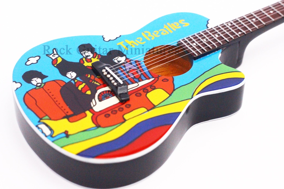 Yellow Submarine beatles Miniature Guitar With Strap - Etsy