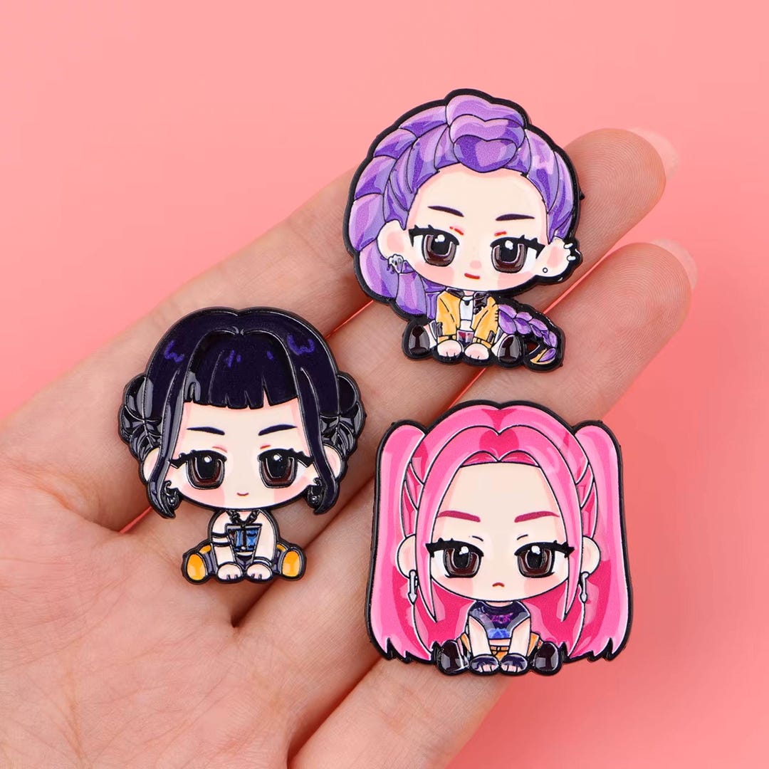 3pcs Kpop Demon Hunters Huntrix / 2pcs Derpy Pin Badges - Etsy