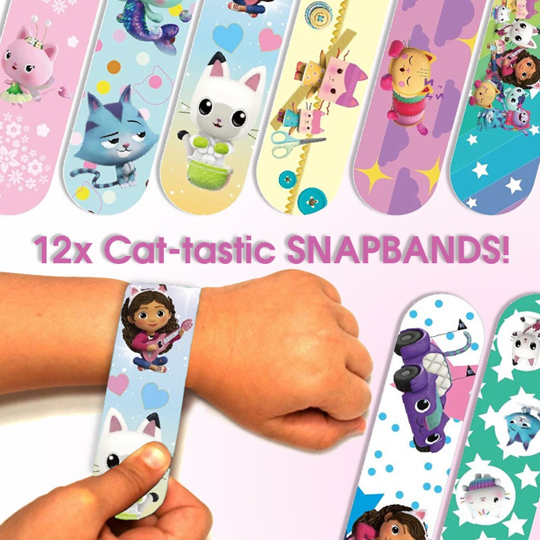 Gabbys Dollhouse Cat Ears Snap Band Bracelets - Birthday Party Multi ...