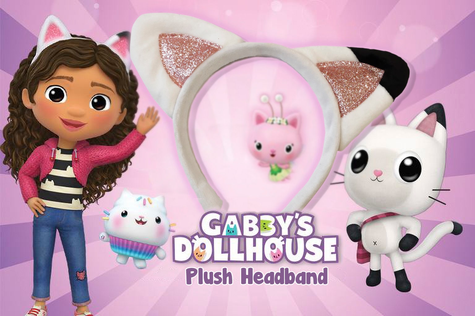Gabbys Dollhouse Cat Ears Plush Headband Hairband - Etsy Australia