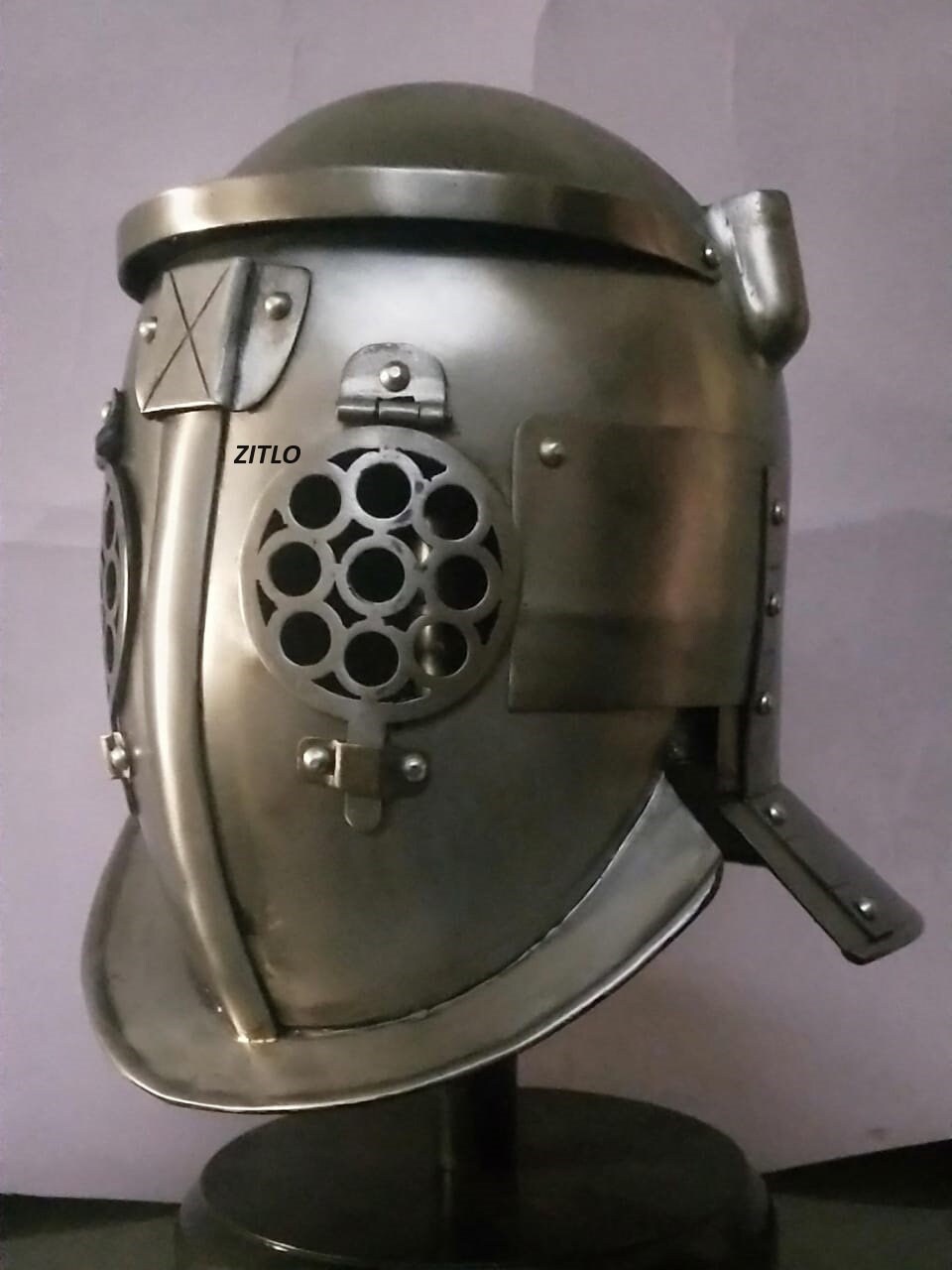 Provocator Gladiator Helmet With Satin Finish 1.6mm/16 Gauge Gladiator ...