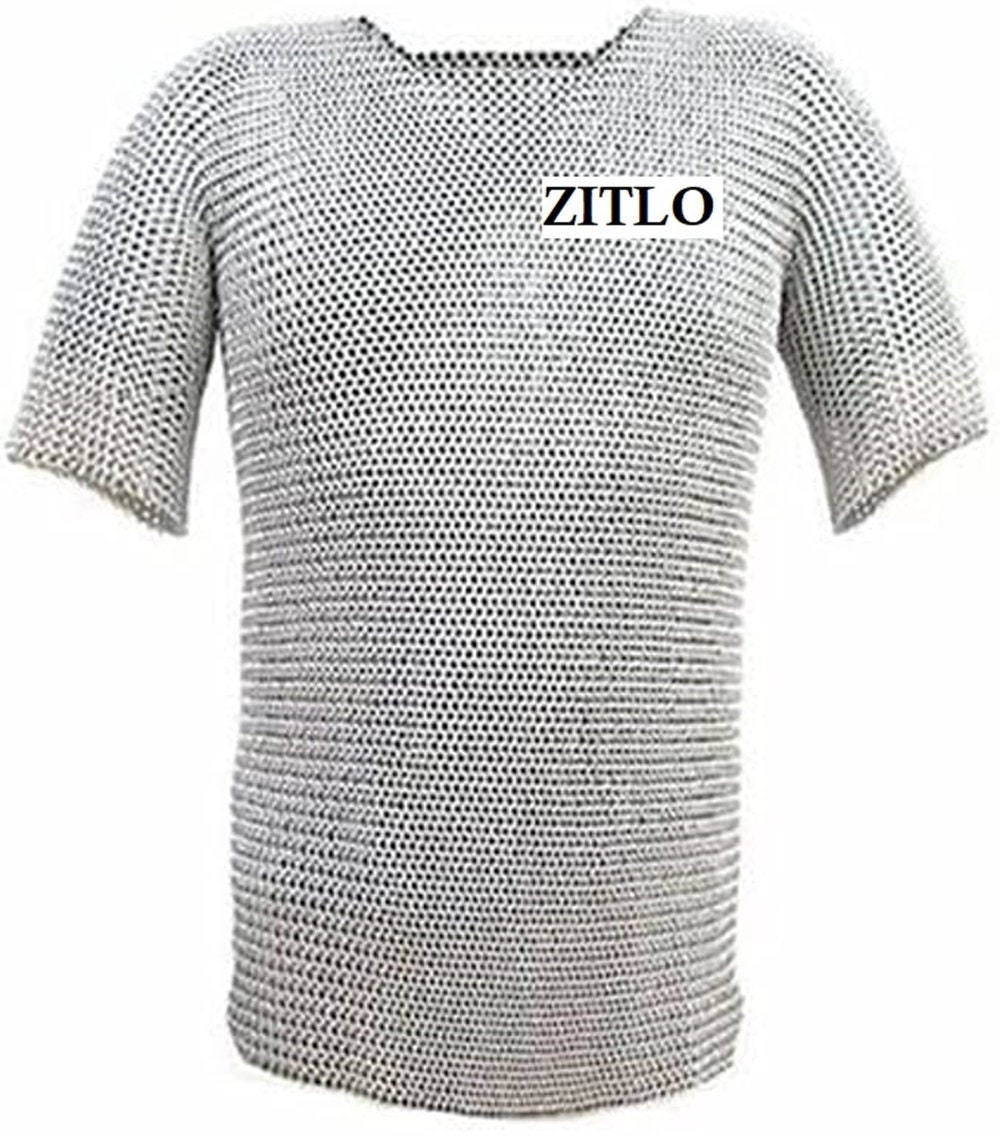 Medieval Chainmail Aluminium Butted Round Rings Shirt for Men and Women ...