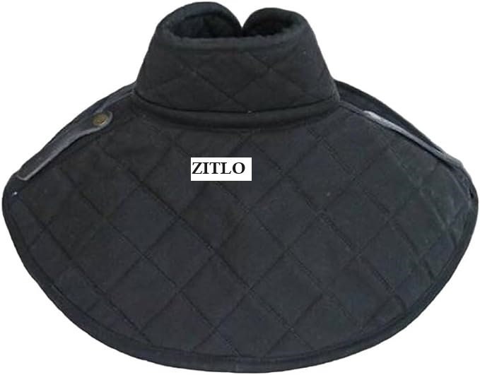 Medieval Knight Armor Thick Padded Cotton Gambeson Collar in Black ...