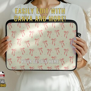 Laptop Case Mockup Customize Your Own Design Template Easily Edit With ...