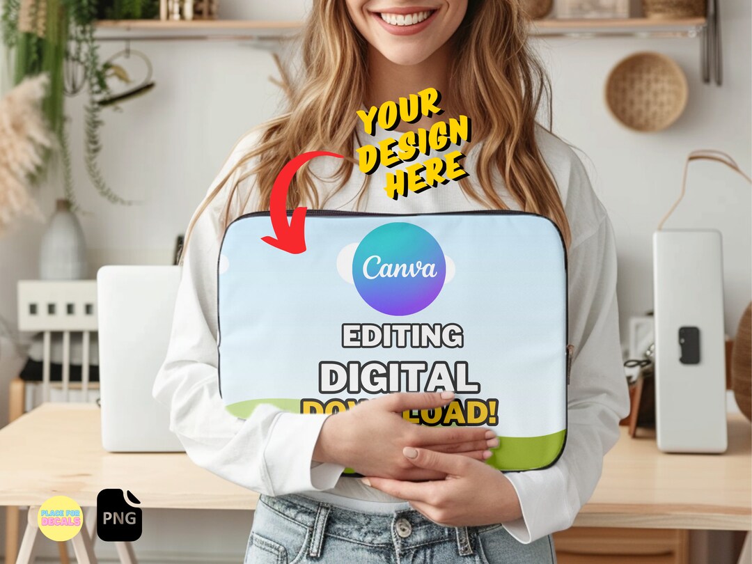 Laptop Case Mockup Customize Your Own Design Template Easily Edit With ...