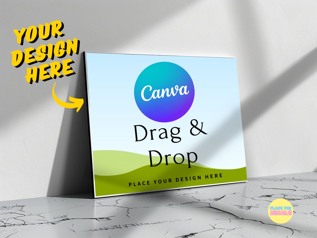Modern Slanted Realistic Mockup With Shadows Mockup Frame Canva Drag ...
