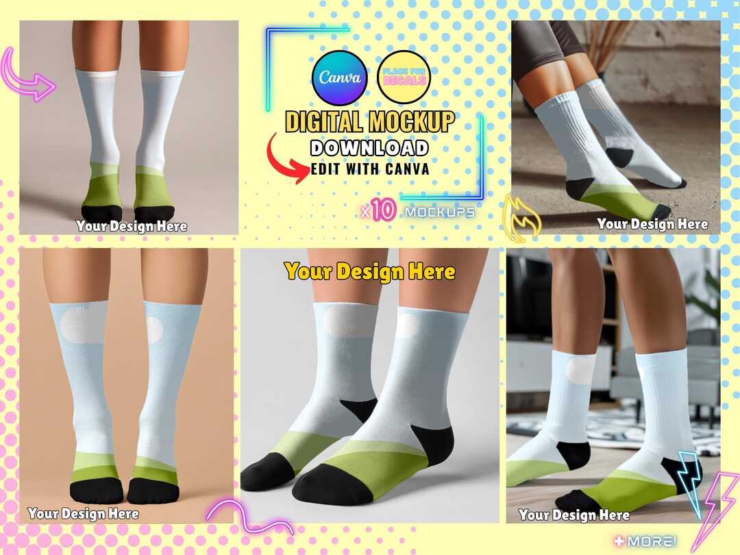 Minimalist Mock-ups Sock Bundle | Save Time on Your Listing Photos ...