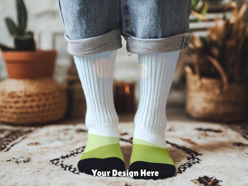 Boho Aesthetic Mock-ups Sock Bundle | Save Time on Your Listing Photos ...