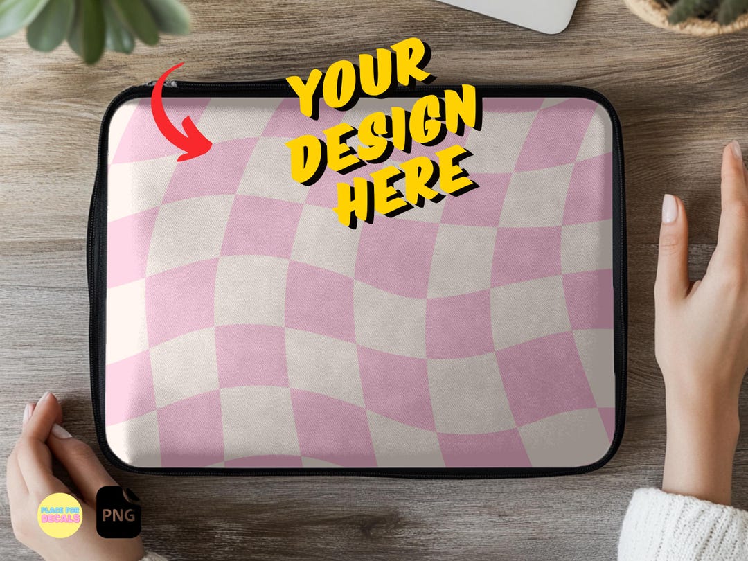 Laptop Case Mockup | Realistic Shadow | Customize Your Own Design ...