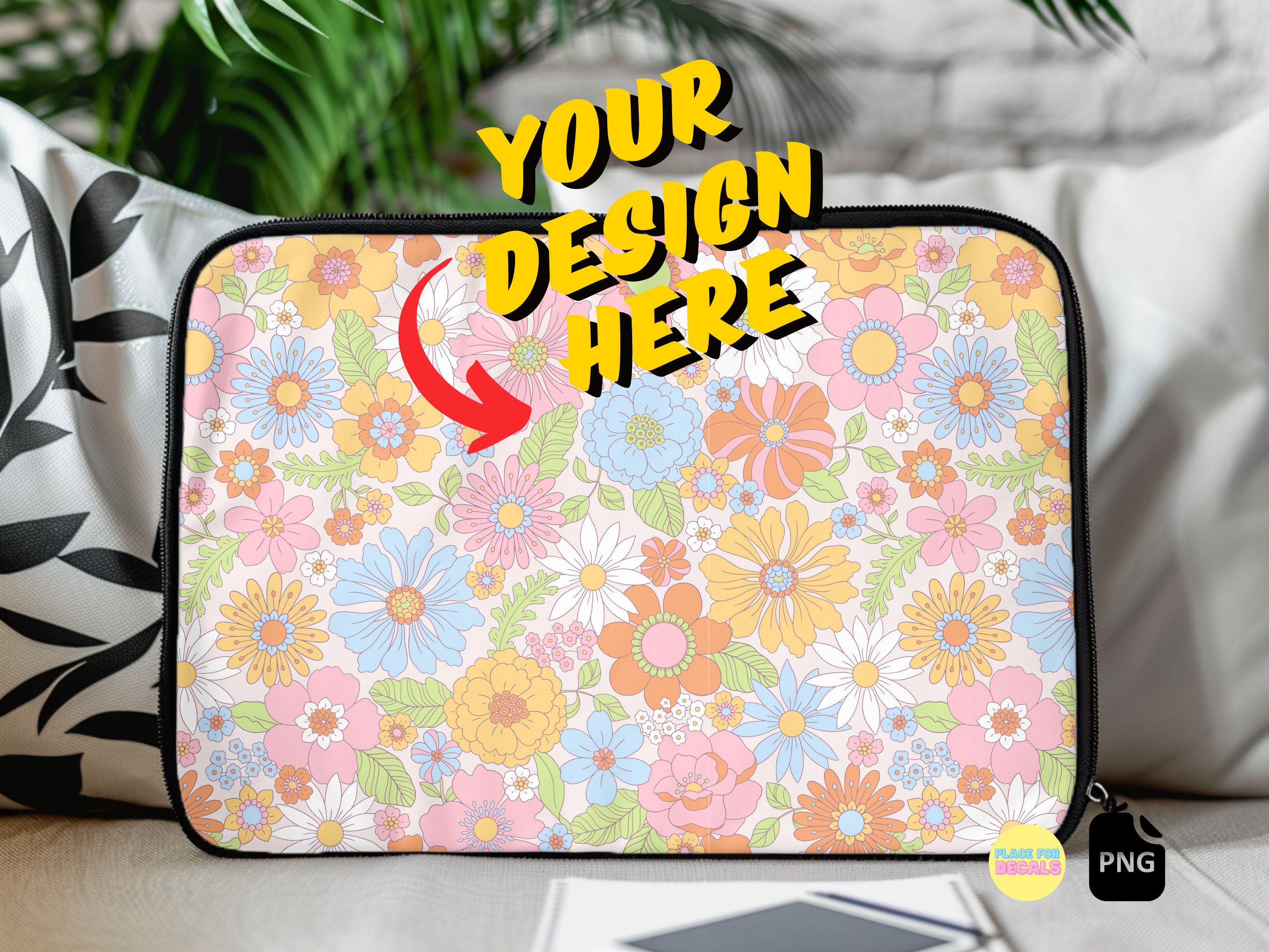 Laptop Case Mockup Customize Your Own Design Template Easily Edit With ...