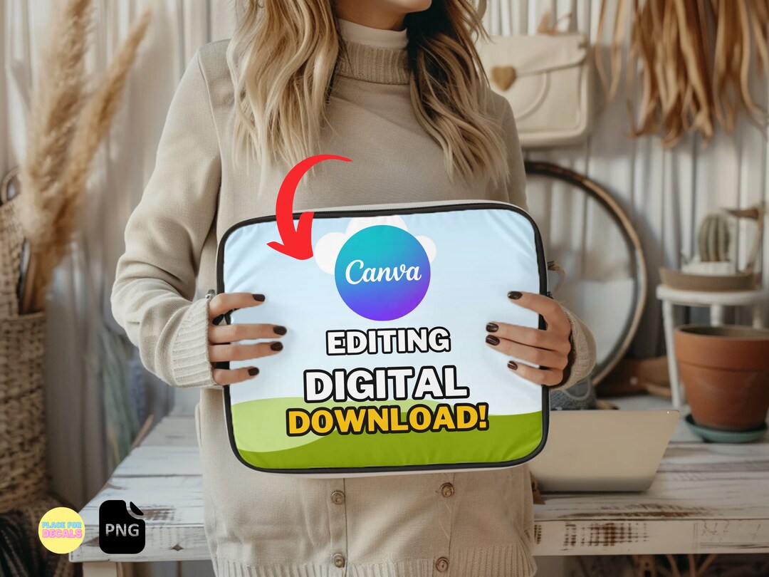 Laptop Case Mockup Customize Your Own Design Template Easily Edit With ...