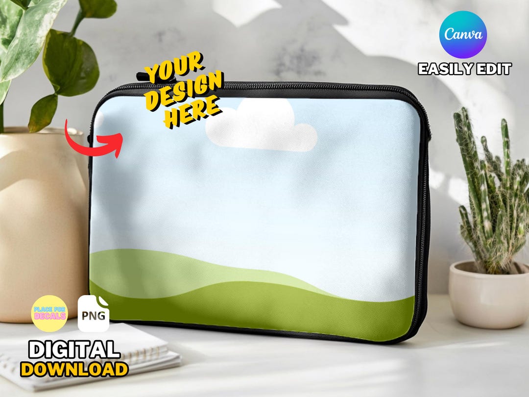 Laptop Case Mockup Customize Your Own Design Template | Easily Edit ...